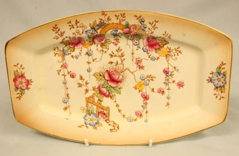 Antique Crown Devon Shaped Serving Plate - Antiques To Buy