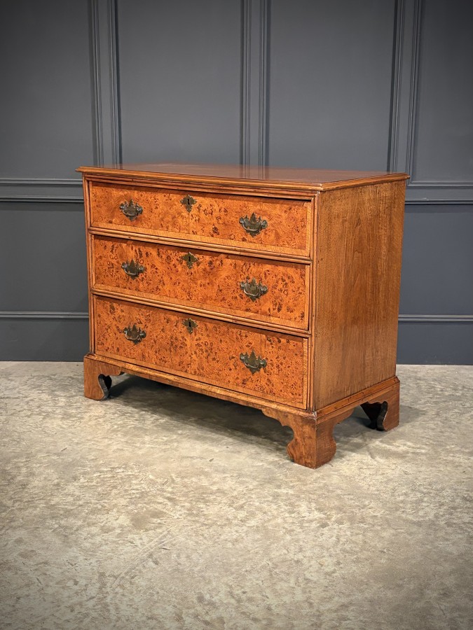 Mulberry & Walnut Chest of Drawers For Sale