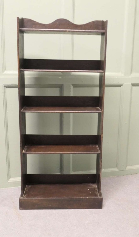 Art Deco 5 Shelf Open Book Case For Sale
