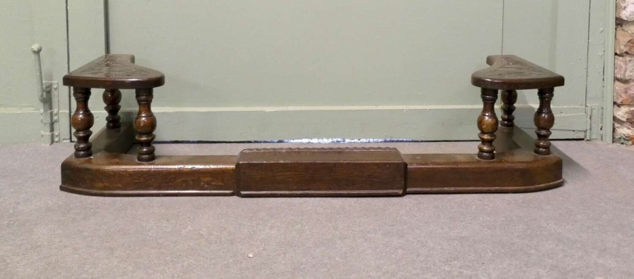 Arts and Crafts Carved Club Fender, Adjustable For Sale