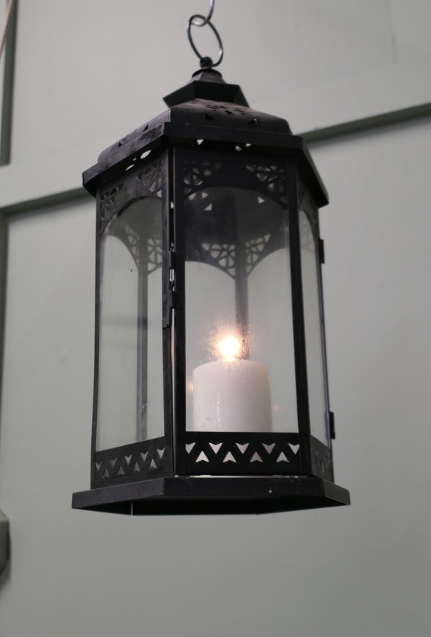 Moroccan Style Iron Candle Lantern This is a good large size for a ...